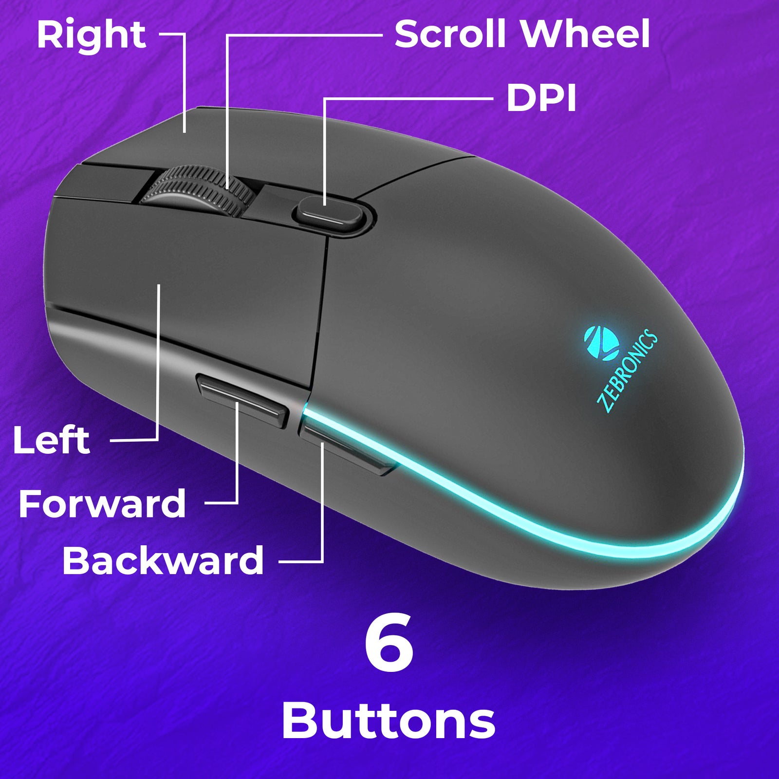 Zebronics War M Gaming Mouse