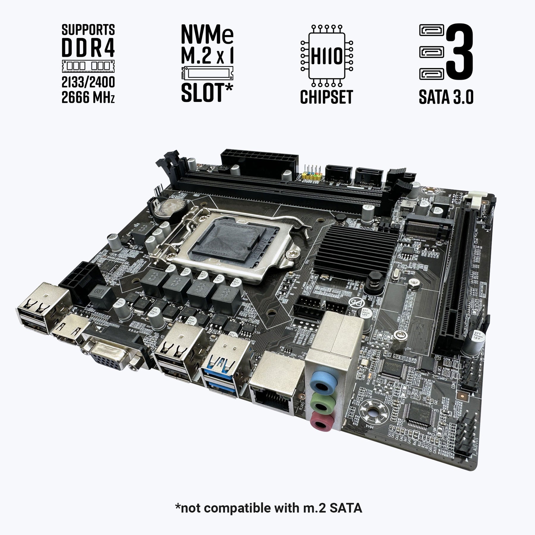 Zebronics H110M2 - LGA 1151 Socket - Motherboard