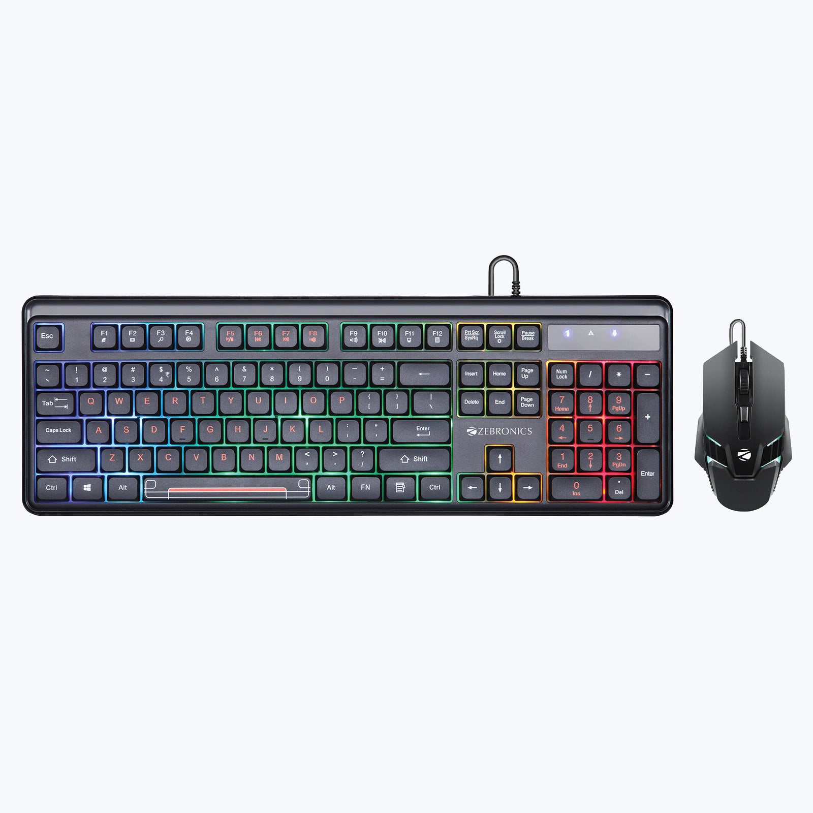 Zebronics Combat Multimedia keyboard and mouse combo