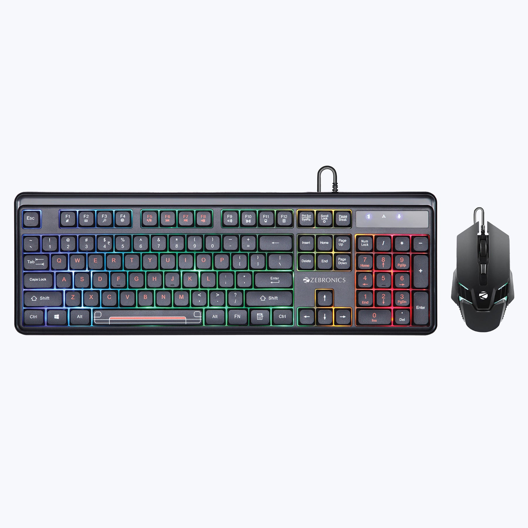 Zebronics Combat Multimedia keyboard and mouse combo