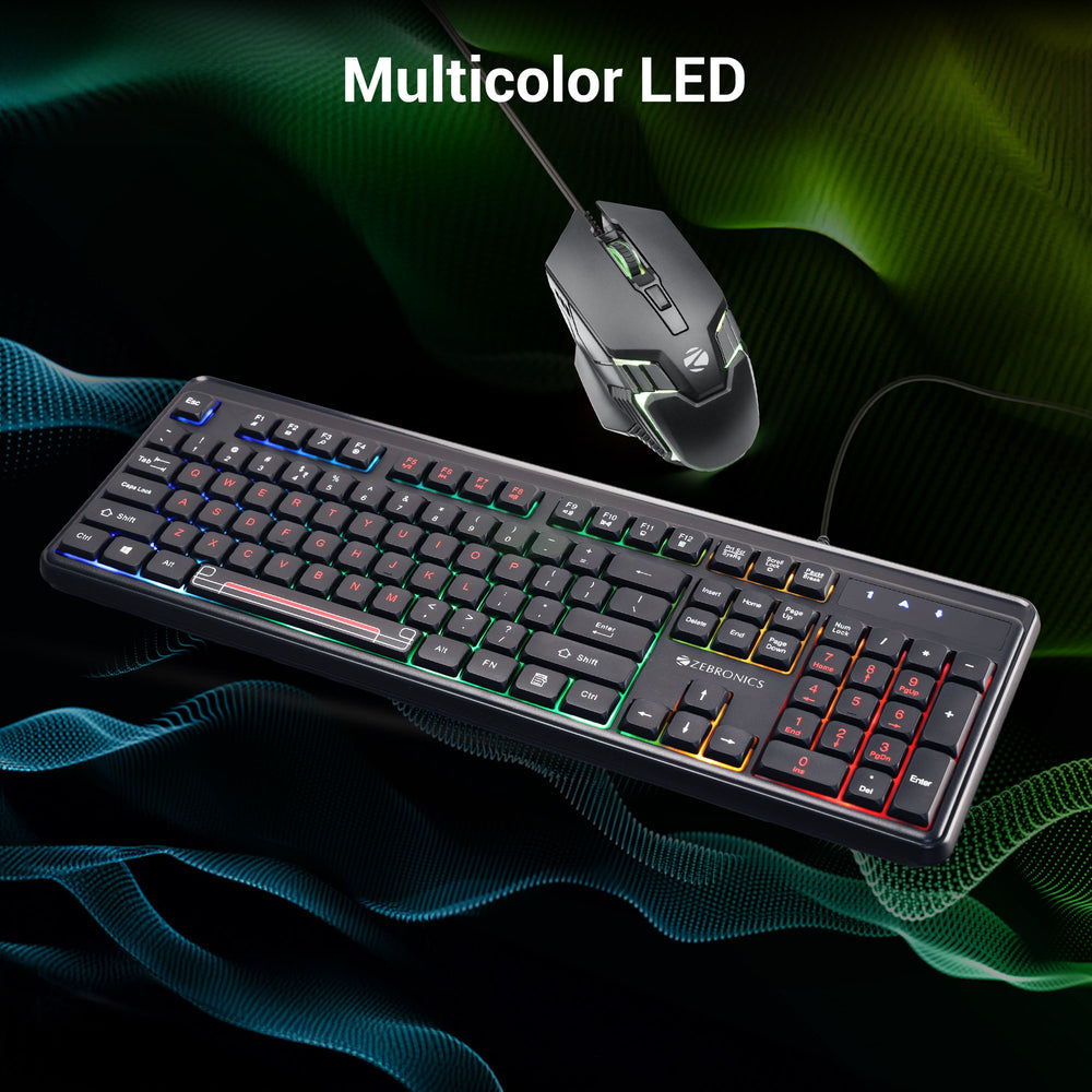 Zebronics Combat Multimedia keyboard and mouse combo