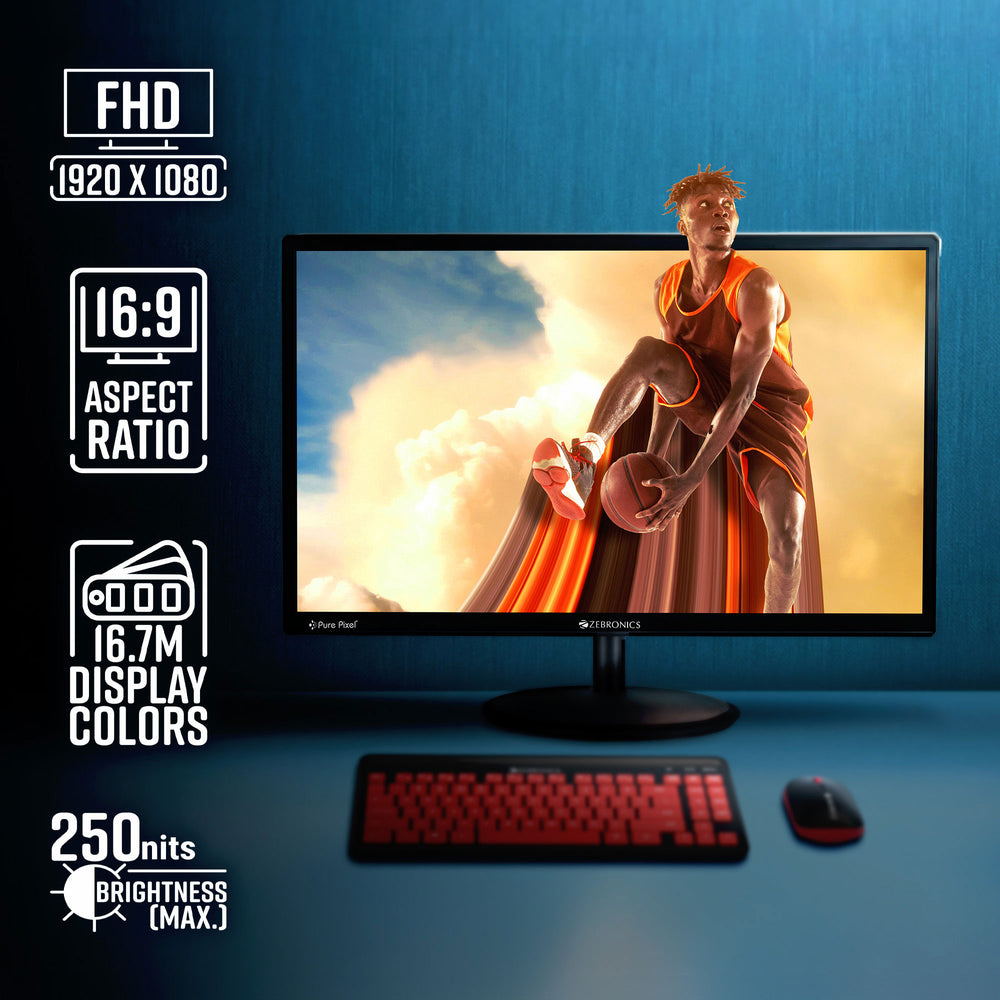 Zebronics PA124 (75Hz) LED Monitor