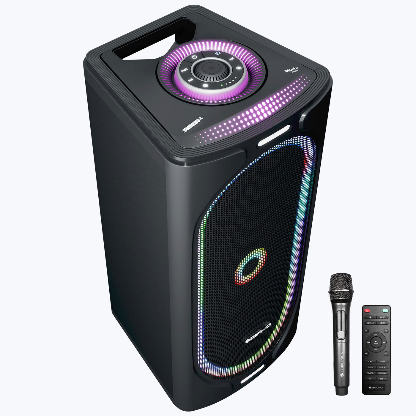 Zebronics Roxor Pro DJ speaker - 120W, Dolby Audio, karaoke