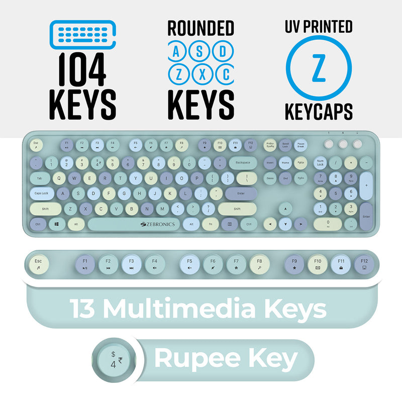 Zeb-Companion 300 - Wireless Keyboard ad mouse combo