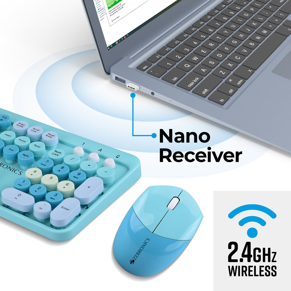 Zebronics Companion 301 Wireless Keyboard and mouse combo