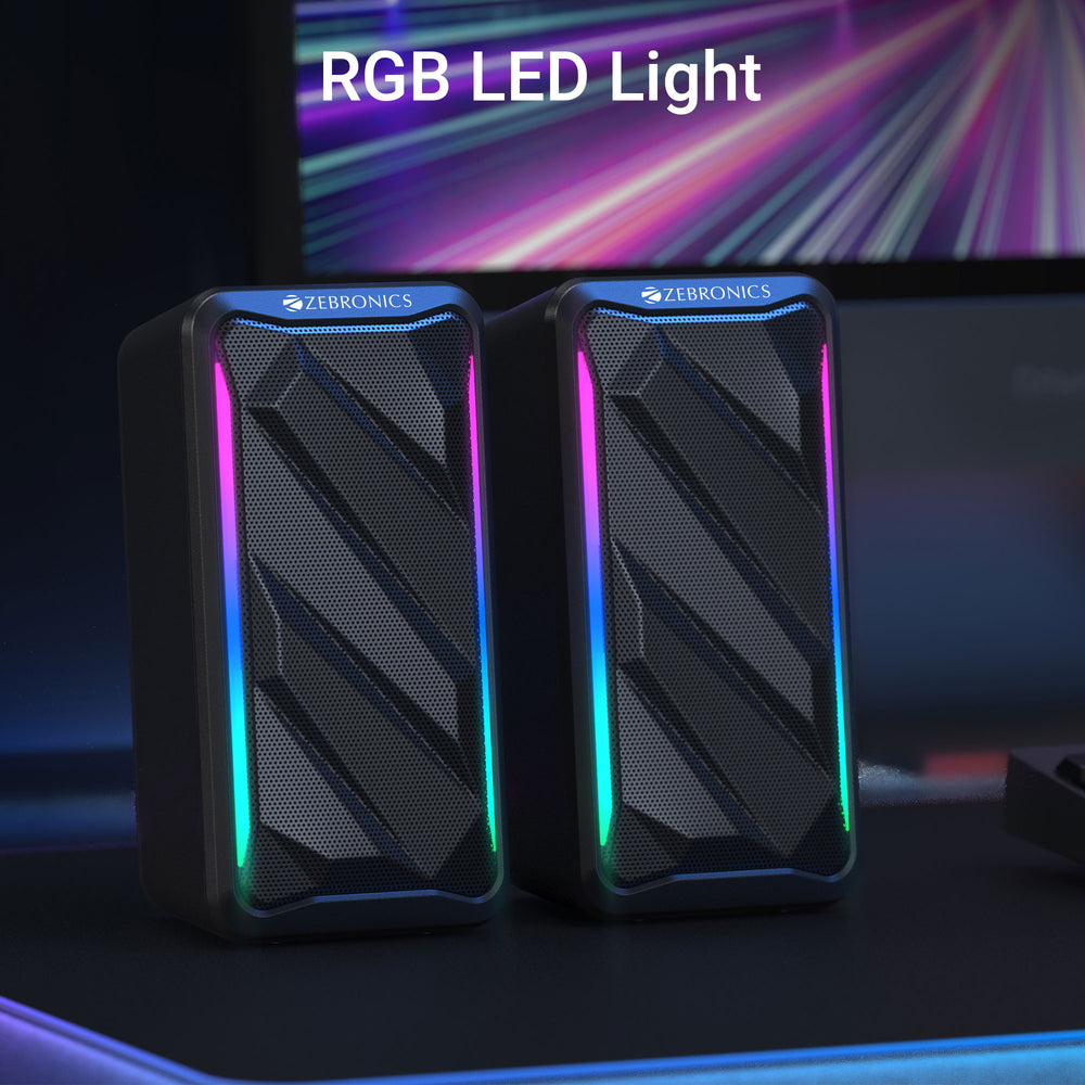 Zebronics Igloo-2, 2.0 Speaker - 10W, 3.5mm, LED