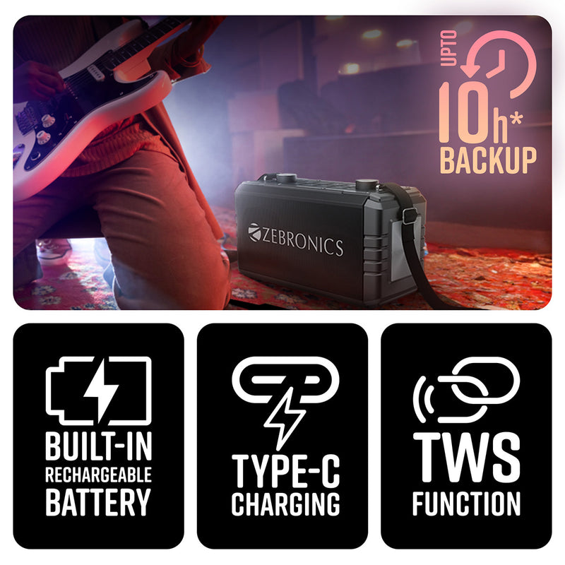 Zebronics Music Bomb 2 - Wireless Portable Speaker