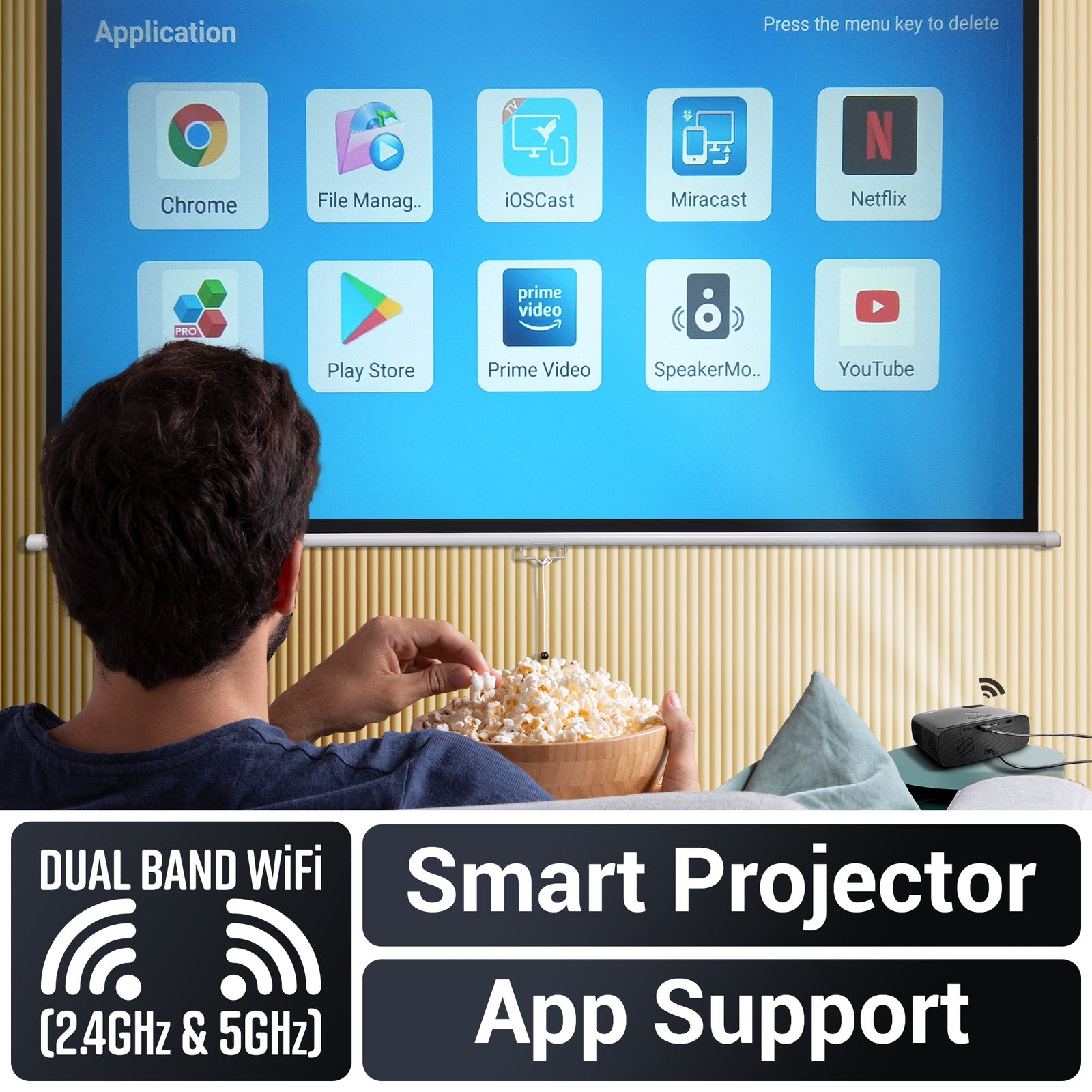 Zebronics PixaPlay 55 LED Projector