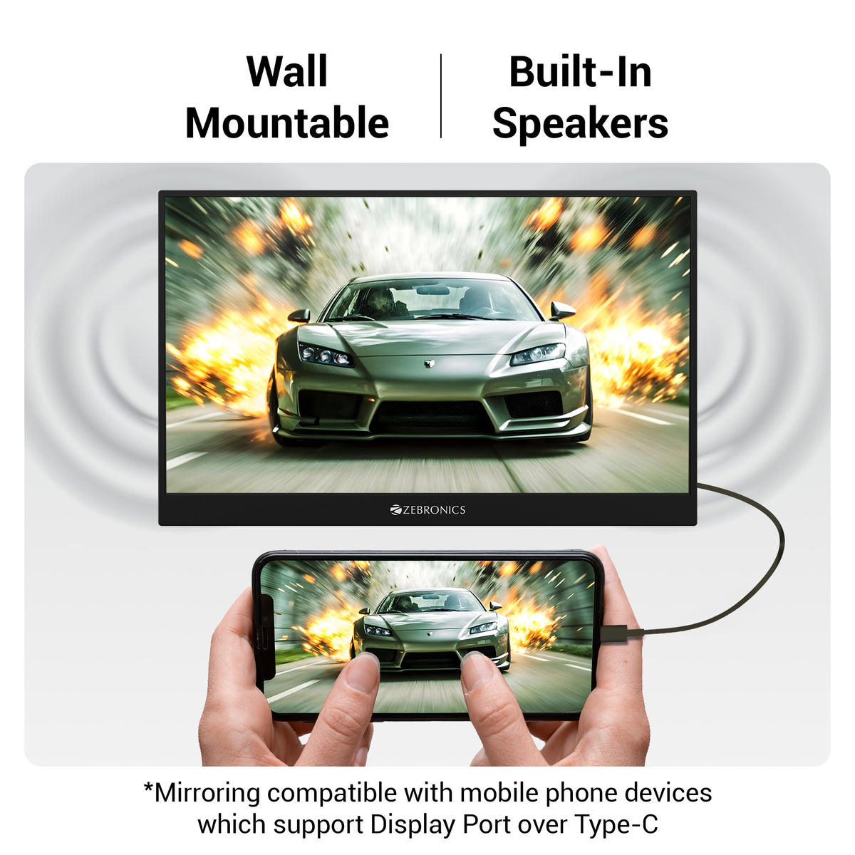 Zebronics Pixigo A16 Portable Monitor