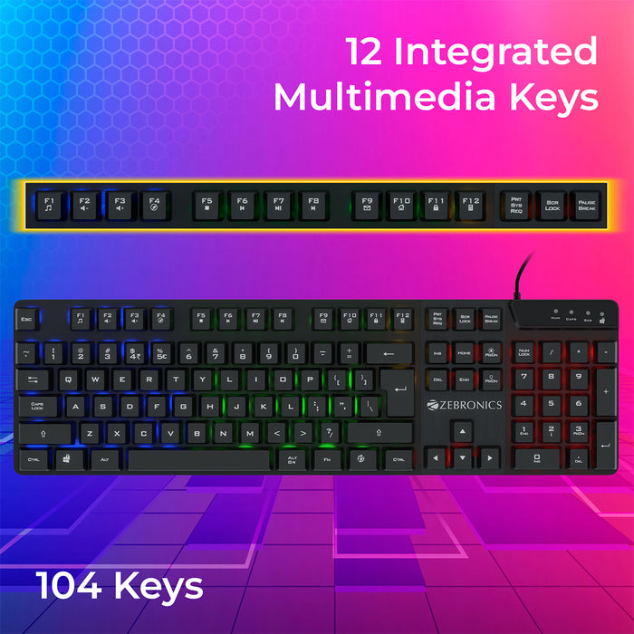 Zebronics War K Wired Gaming Keyboard