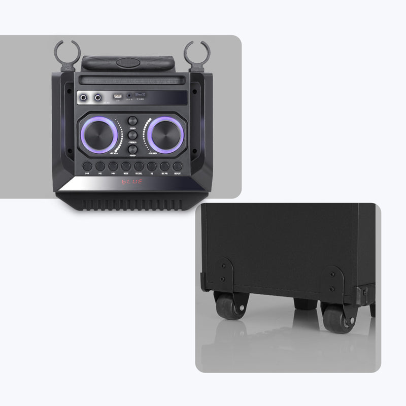 Zebronics 501 Moving Monster Trolley Speaker - 80W, LED