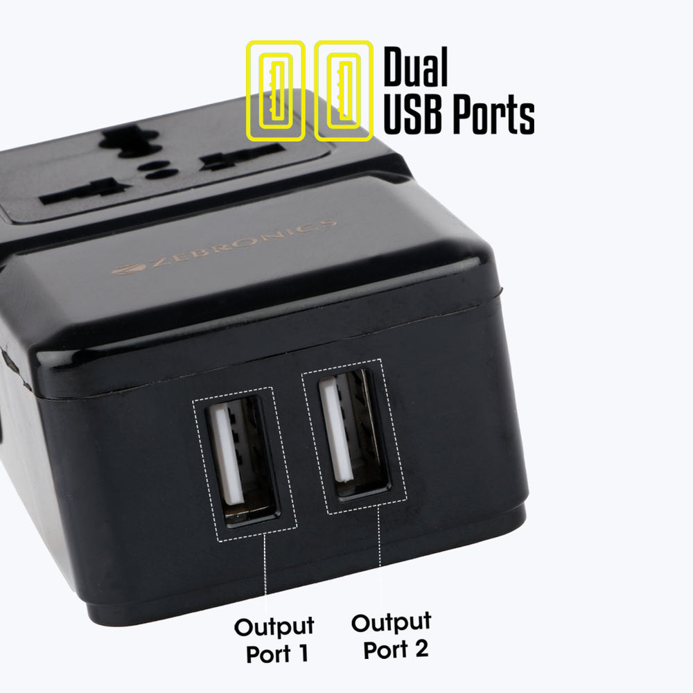ZEB-MPA10 - Dual USB Adapter with AC Socket