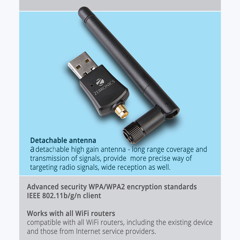 Zebronics USB300WFD USB Adapter