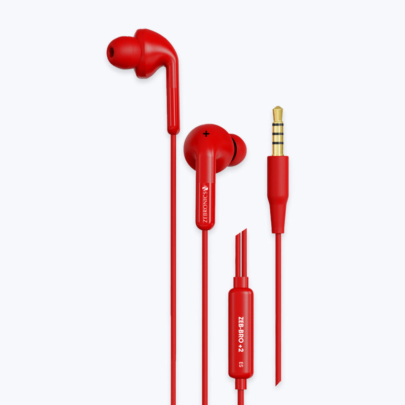Wired In-Ear Earphones with Type C, 3.5MM Input - Zebronics