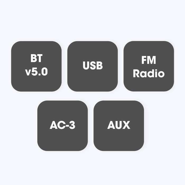 Zebronics Feel 5 Speaker - 80W, 5.1ch, RGB lights