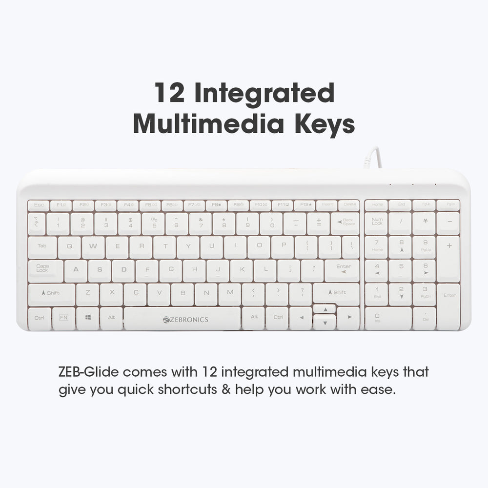 Zebronics Glide Multimedia Keyboard