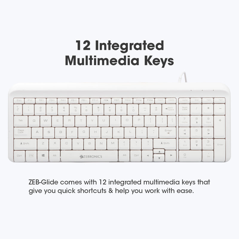 Zebronics Glide Multimedia Keyboard
