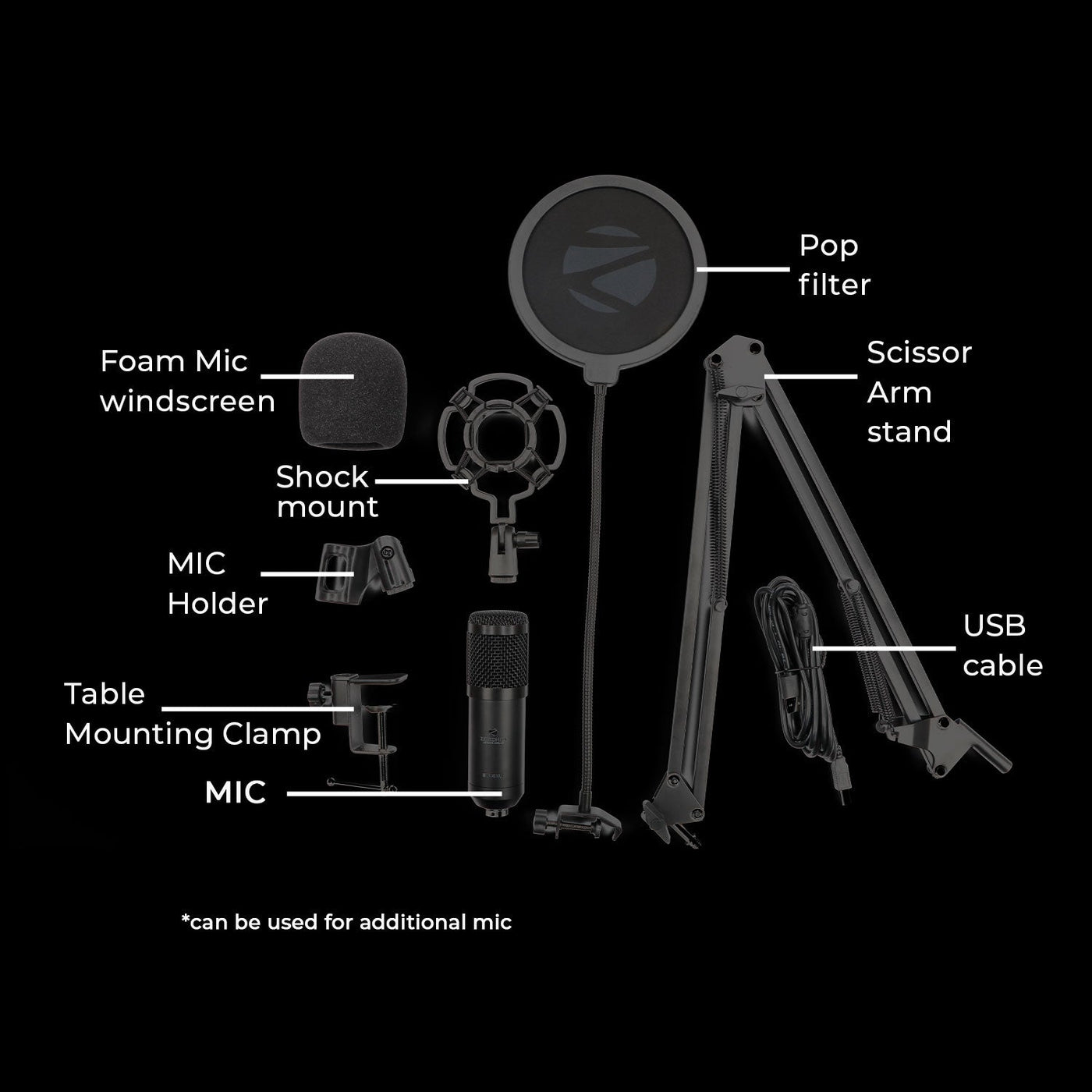 Zebronics Lucid Pro Premium Gaming Microphone