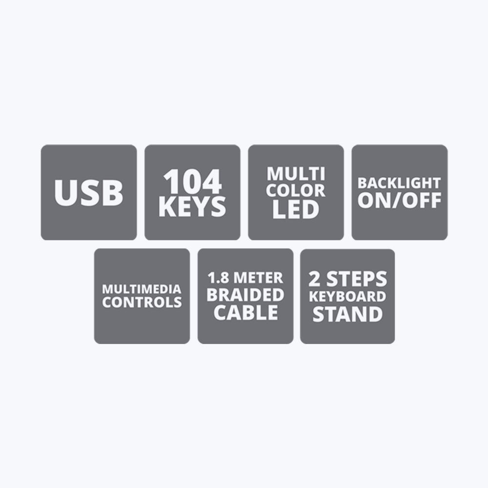 Zebronics Transformer - Premium Gaming Mouse & Keyboard Combo
