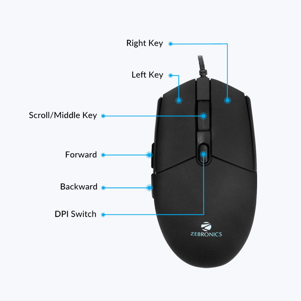 Zebronics War Wired Gaming Keyboard & Mouse Combo