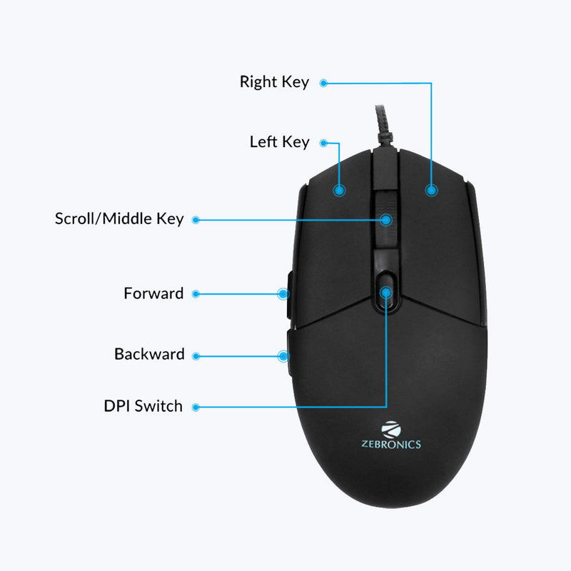 Zebronics War Wired Gaming Keyboard & Mouse Combo