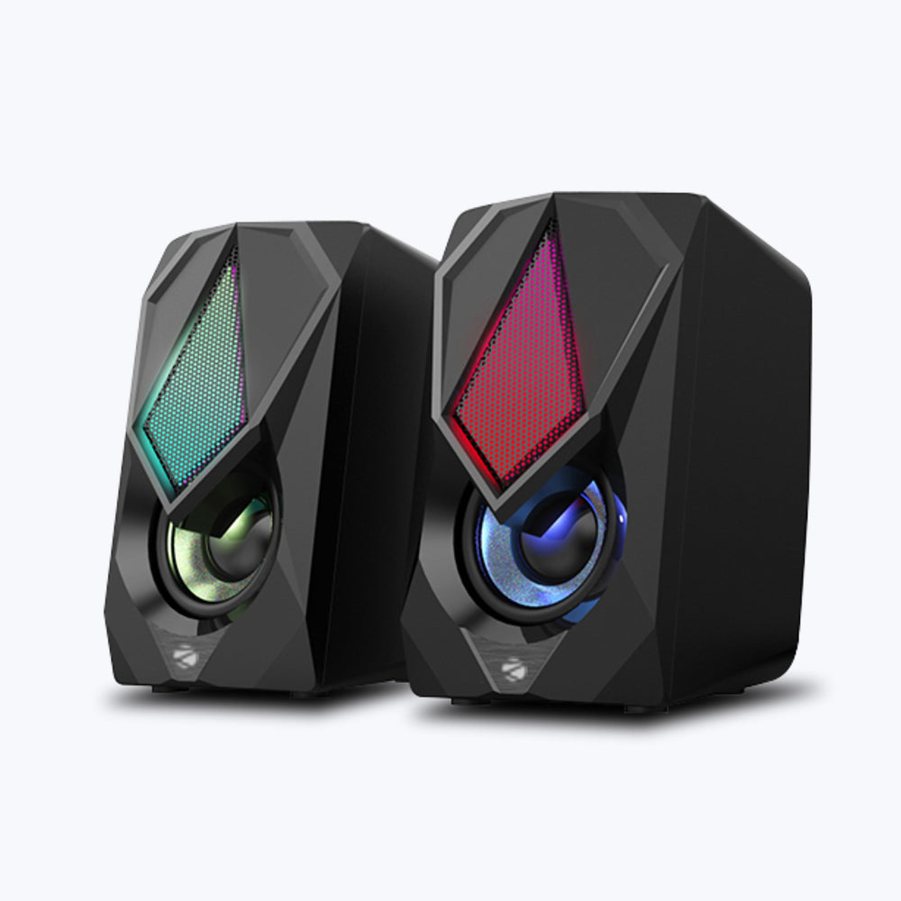 Zebronics Warrior II 2.0 Speaker - 10W, LED, USB Powered