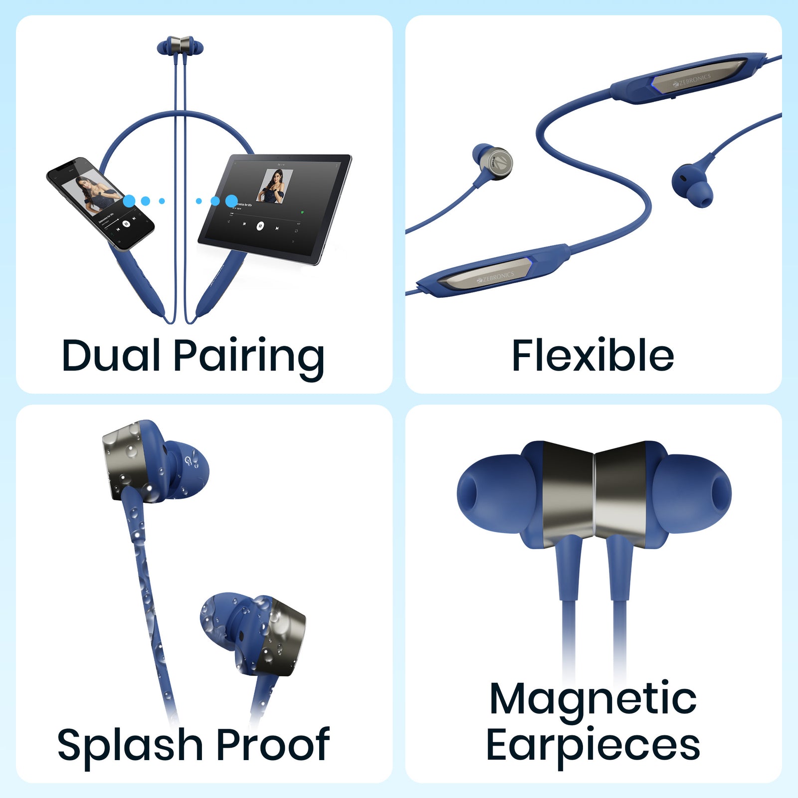 Zebronics Yoga N3 Wireless Neckband Earphone