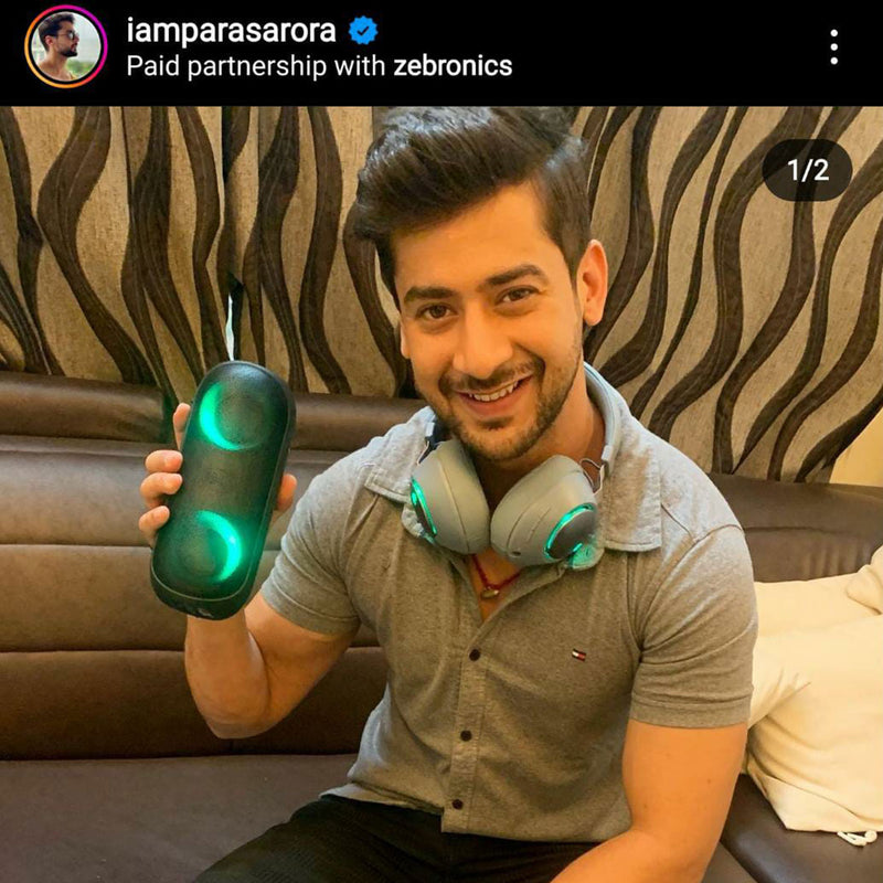 Zeb-Duke Wireless Headphone - 30hrs Playback Time