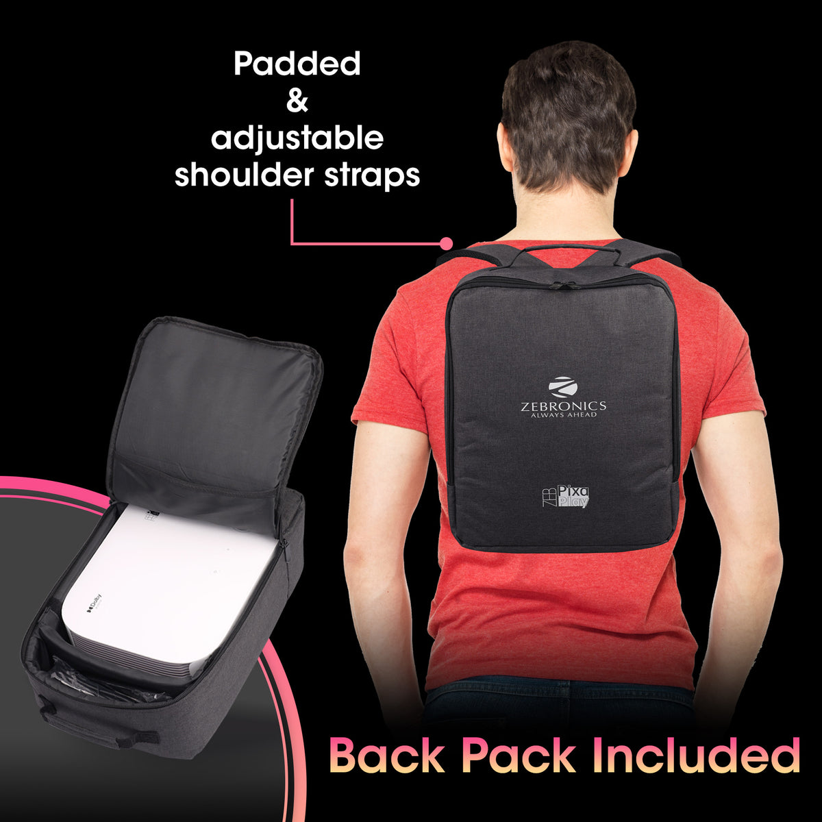 Zebronics PixaPlay 17 - LED Projector